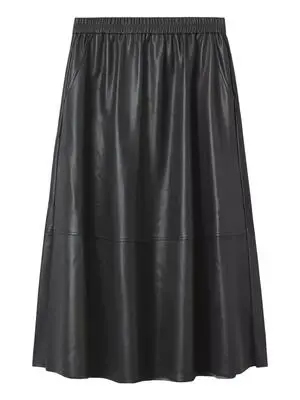 B+AB A-line Midi Skirt - Black