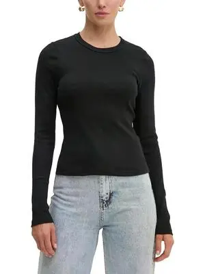A.L.C. Ribbed Long-sleeve T-shirt - Black