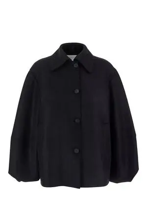 Harris Wharf London Virgin Wool Blazer - Black