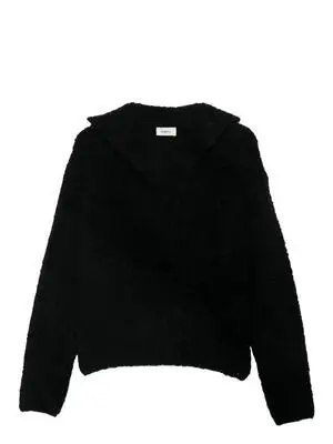 Barena Venezia Long-sleeve Textured Sweater - Black