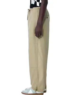 Visvim Sharma Drawstring Cotton Trousers - Neutrals
