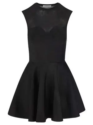 Givenchy Sleeveless Flared Dress - Black