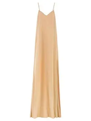 FERRAGAMO V-neck Maxi Dress - Neutrals