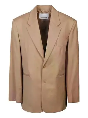 THE FRANKIE SHOP Wrap-front Blazer - Neutrals