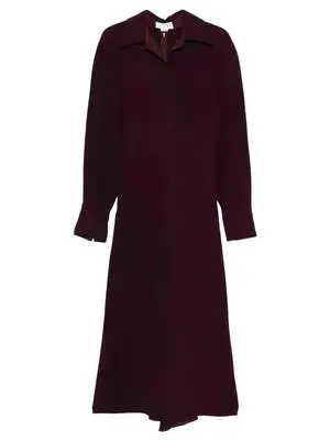 VICTORIA BECKHAM Puff-Sleeve Midi Dress