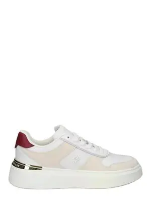 Tommy Hilfiger Platform Leather Sneakers - White