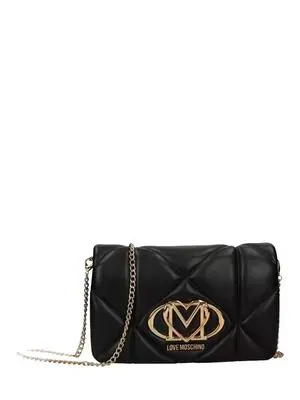 Moschino Quilted Chain Bag - Black