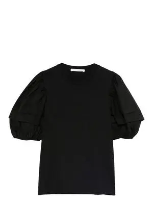 Cecilie Bahnsen Short Sleeve Blouse - Black