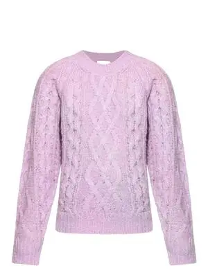 MARANT ETOILE Cable-knit Sweater - Pink