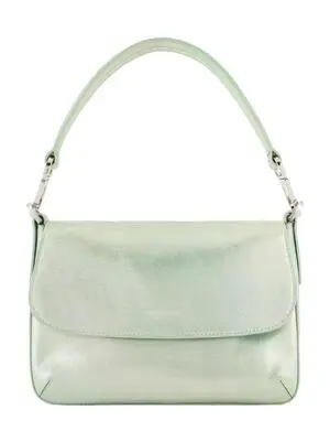Giorgio Armani La Prima Leather Shoulder Bag - Green