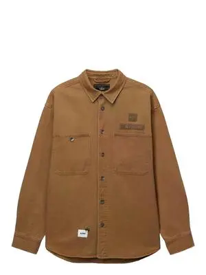 Alpha Industries Patch-pocket Cotton Shirt - Brown