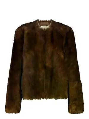 Zimmermann Shearling Leather Jacket - Brown