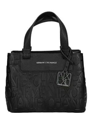 Armani Exchange Logo-charm Tote - Black