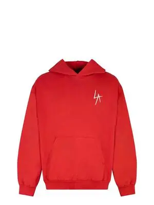 LOCAL AUTHORITY LA Embroidered Logo Hoodie - Red