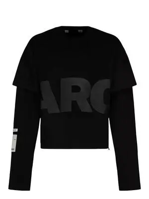 B1ARCHIVE Double-layer Logo-print T-shirt - Black