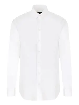 Emporio Armani Long-sleeve Buttoned Shirt - White
