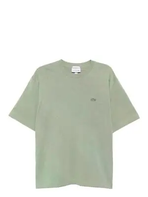Lacoste Logo-appliqué Cotton T-shirt - Green