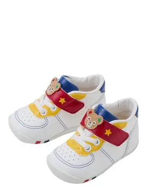MIKI HOUSE Teddy Sneakers - Red