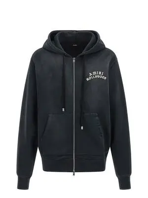 Amiri Hollywood Cotton Hoodie - Black