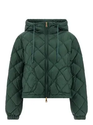 Max Mara Diamond-quilted 'eris' Jacket - Green