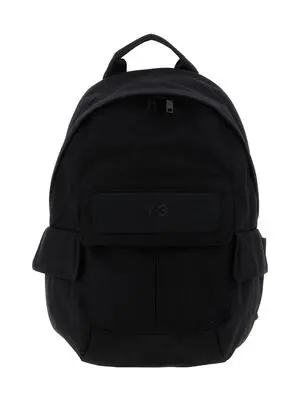 Y3 Logo Pocket Backpack - Black