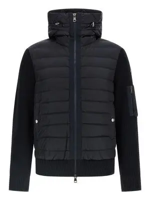 Moncler Tricot Hooded Cardigan - Blue