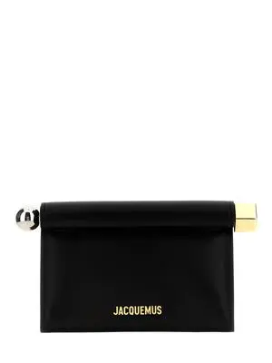 JACQUEMUS La Petite Pochette Rond Carré Clutch