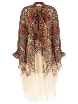 Zimmermann Rhiannon Printed Dress - Brown