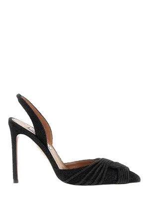 AQUAZZURA Gatsby Slingbacks - Black