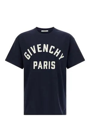 Givenchy Logo T Shirt Blue