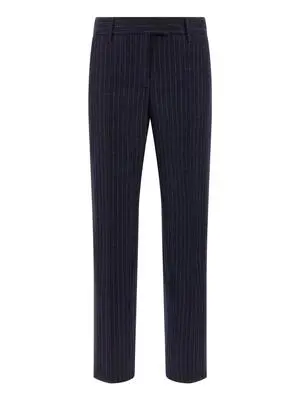 Alberto Biani Franca Pinstripe Pants - Blue