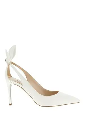 AQUAZZURA Bow Tie Nappa Pumps - White