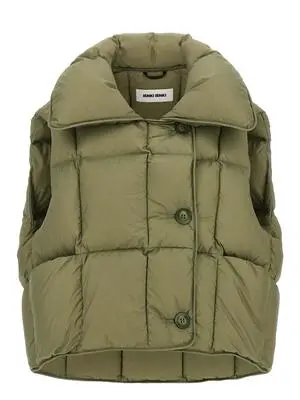 IENKI IENKI Cozy Cloud Quilted Vest - Green