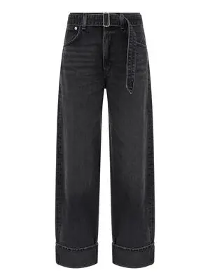 AGOLDE High-waist Denim Jeans - Gray