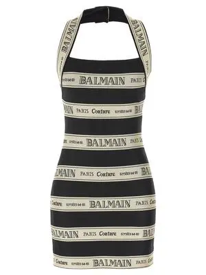 Balmain Jacquard Mini Dress - Multicolor