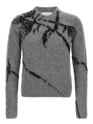 DRIES VAN NOTEN Embroidered Alpaca-Merino Wool Sweater