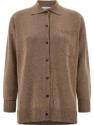 Max Mara Buttoned Cardigan - Brown