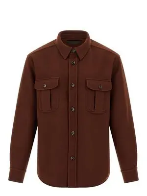 Brioni Vagabond' Overshirt - Brown