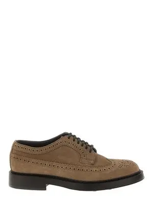 DOUCAL'S Dovetail Lace-up Shoes - Beige