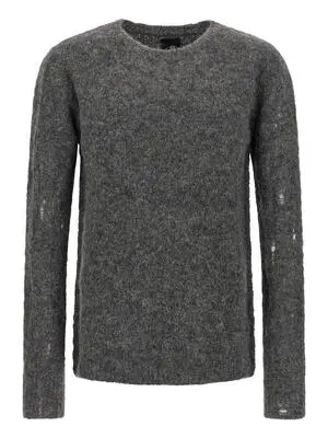 THOM KROM Alpaca Wool Blend Sweater - Gray