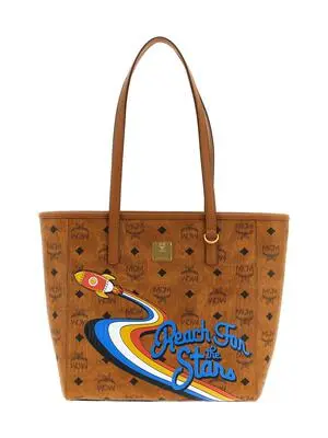 Mcm Small 'toni' Shopper - Brown