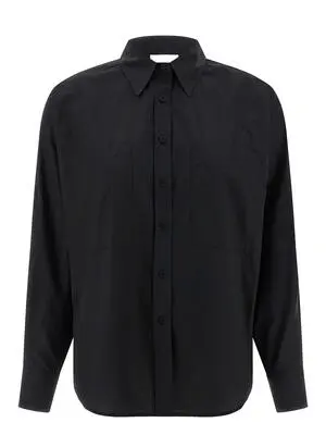 NUDE Bat Sleeve Poplin Shirt - Black