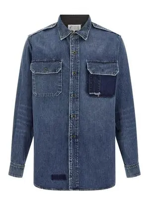 MAISON MARGIELA Denim Shirt - Blue