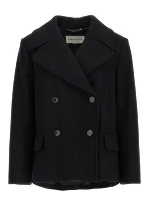 Dries Van Noten Vafel Coat - Black