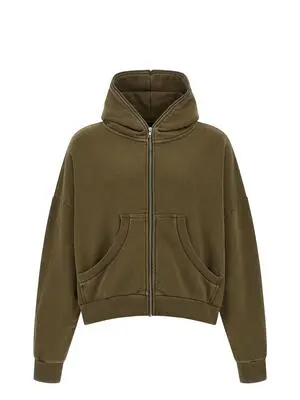 ENTIRE STUDIOS Eternal Zip Washed Hoodie - Green