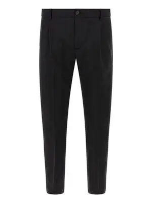 DEPARTMENT 5 Prince Wool Blend Cropped Pants - Black