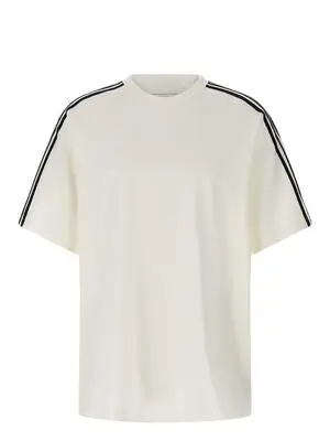 Y3 3-stripes Short Sleeve T-shirt - White