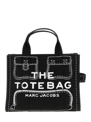 Marc Jacobs The Trompe L'oeil Cargo Canvas Medium Handbag - Black