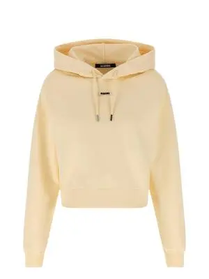 Jacquemus Le Hoodie Gros-grain Sweatshirt - Beige