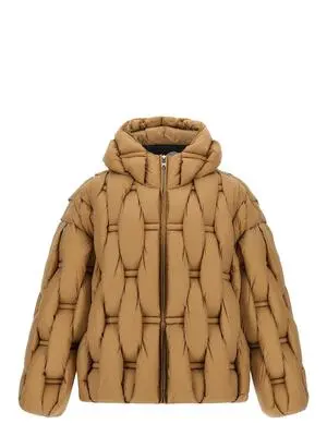 RAXXY 3d Braided Down Jacket - Beige